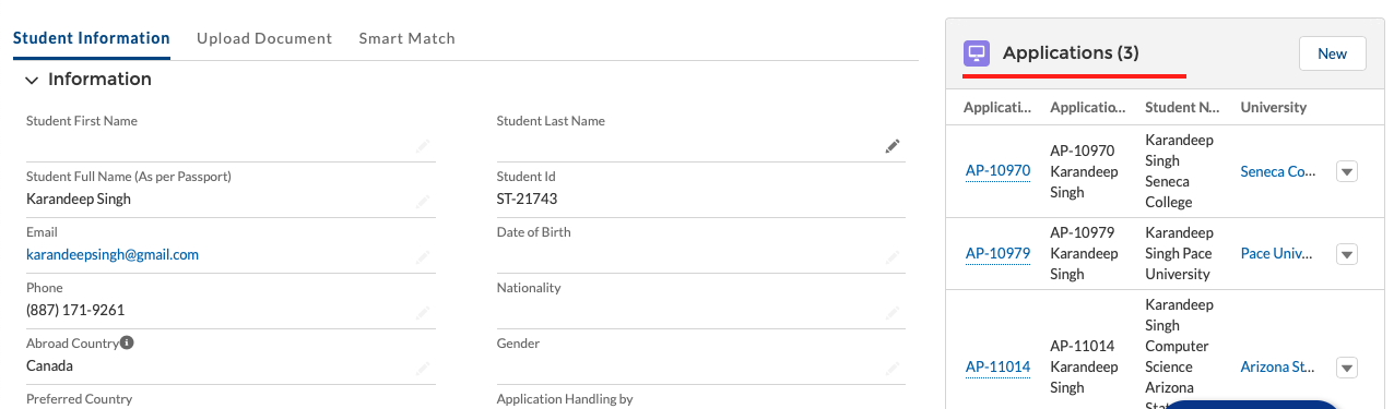 How to add Application